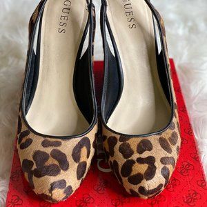 Guess | Shoes | Guess Russoly Leopard Wedge 95 | Poshmark